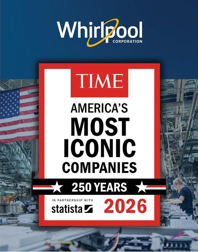 Whirlpool Earns Spot on TIME’s ‘Most Iconic Companies’ List | American ...